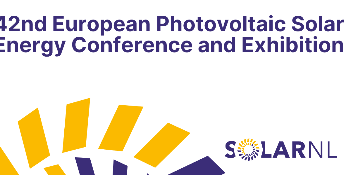 42nd European Photovoltaic Solar Energy Conference and Exhibition | SolarNL
